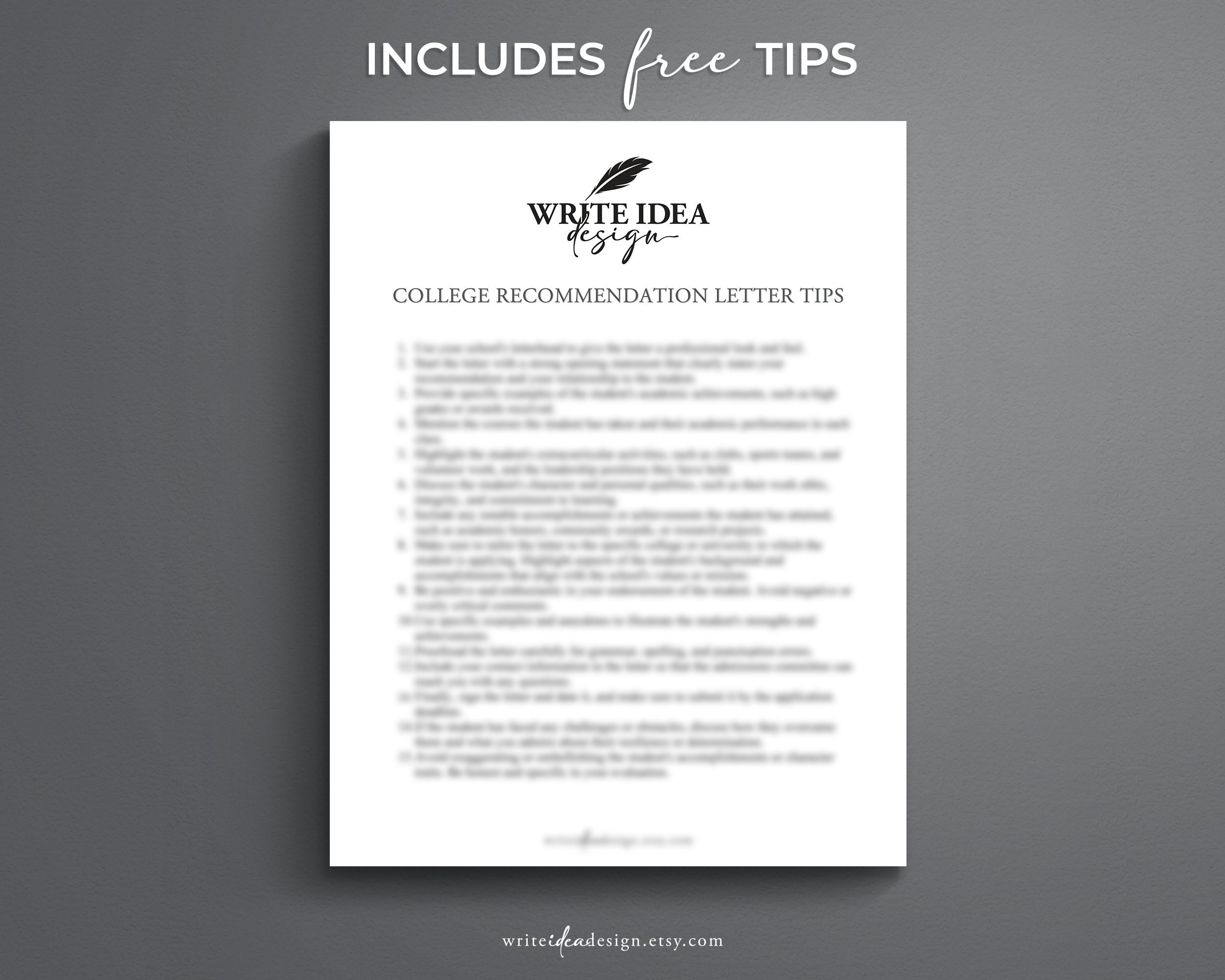 College Recommendation Letter Template: Google Docs & Microsoft Word ...