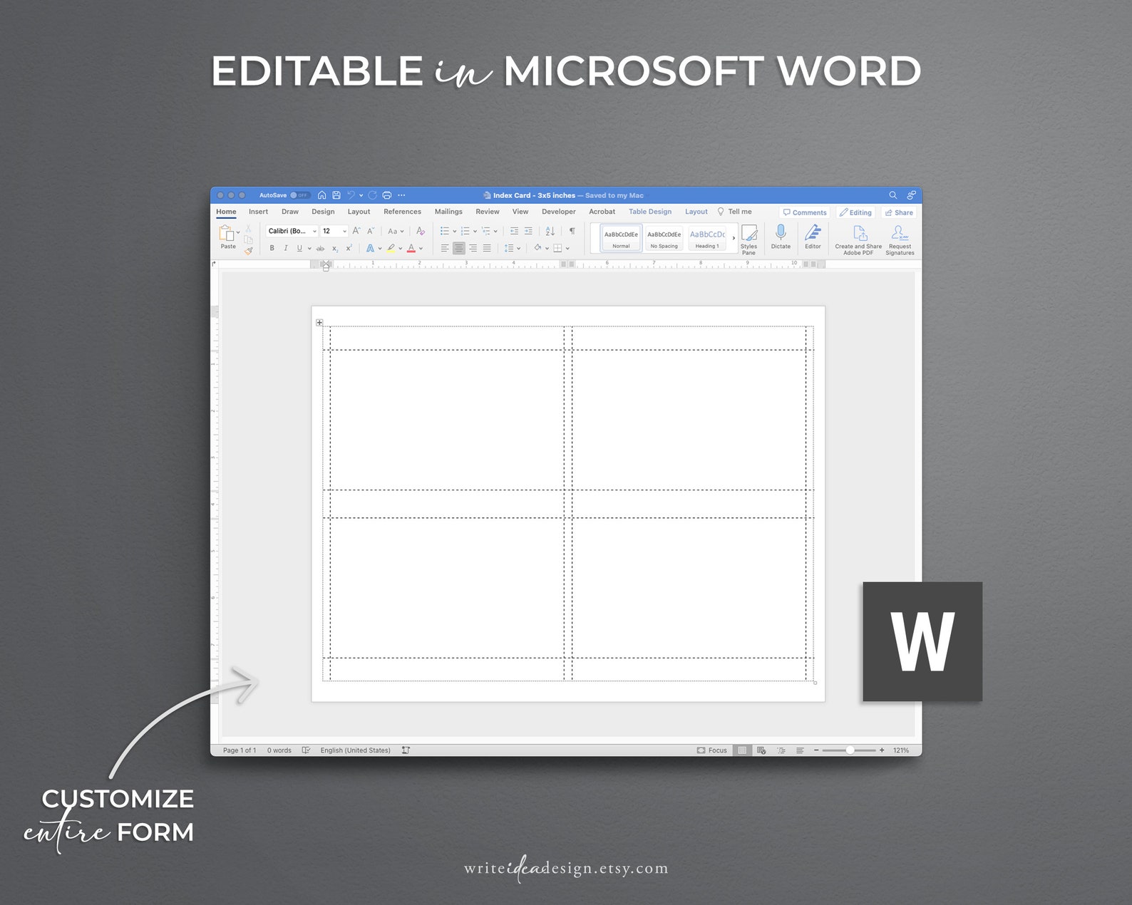Printable 3x5 Index Card. Printable Note Cards. Printable Index Cards ...