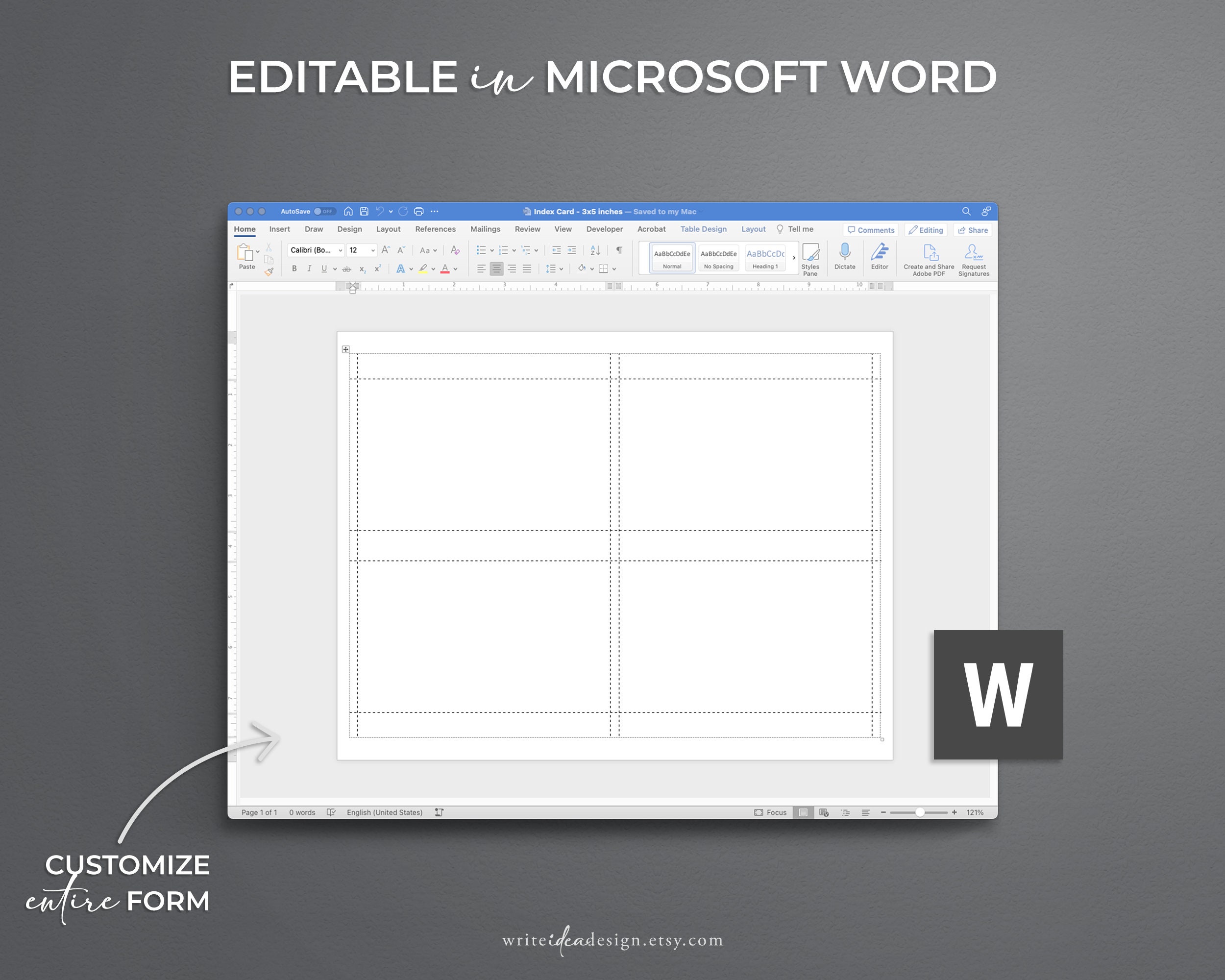 Printable 3x5 Index Card. Printable Note Cards. Printable Index Cards ...