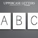 Printable Uppercase Letters. Printable Alphabet. 26 Pages. - Etsy