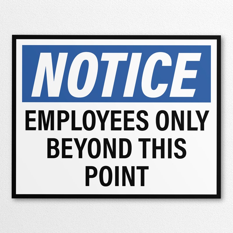 Employees Only Sign - Etsy