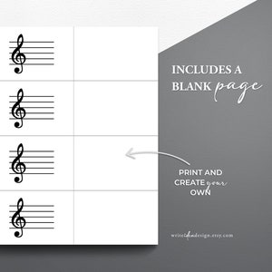 Printable Music Note Flash Cards. Treble Clef. Learning to - Etsy