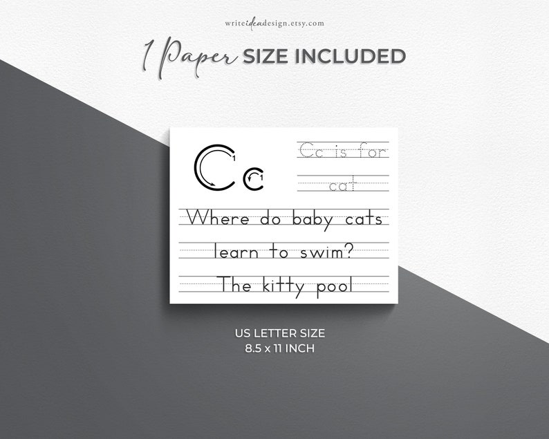 Alphabet Joke Sheets. Letter Tracing. Alphabet Tracing. - Etsy