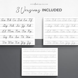 Cursive Alphabet Tracing Worksheet. Printable Trace the Cursive ...