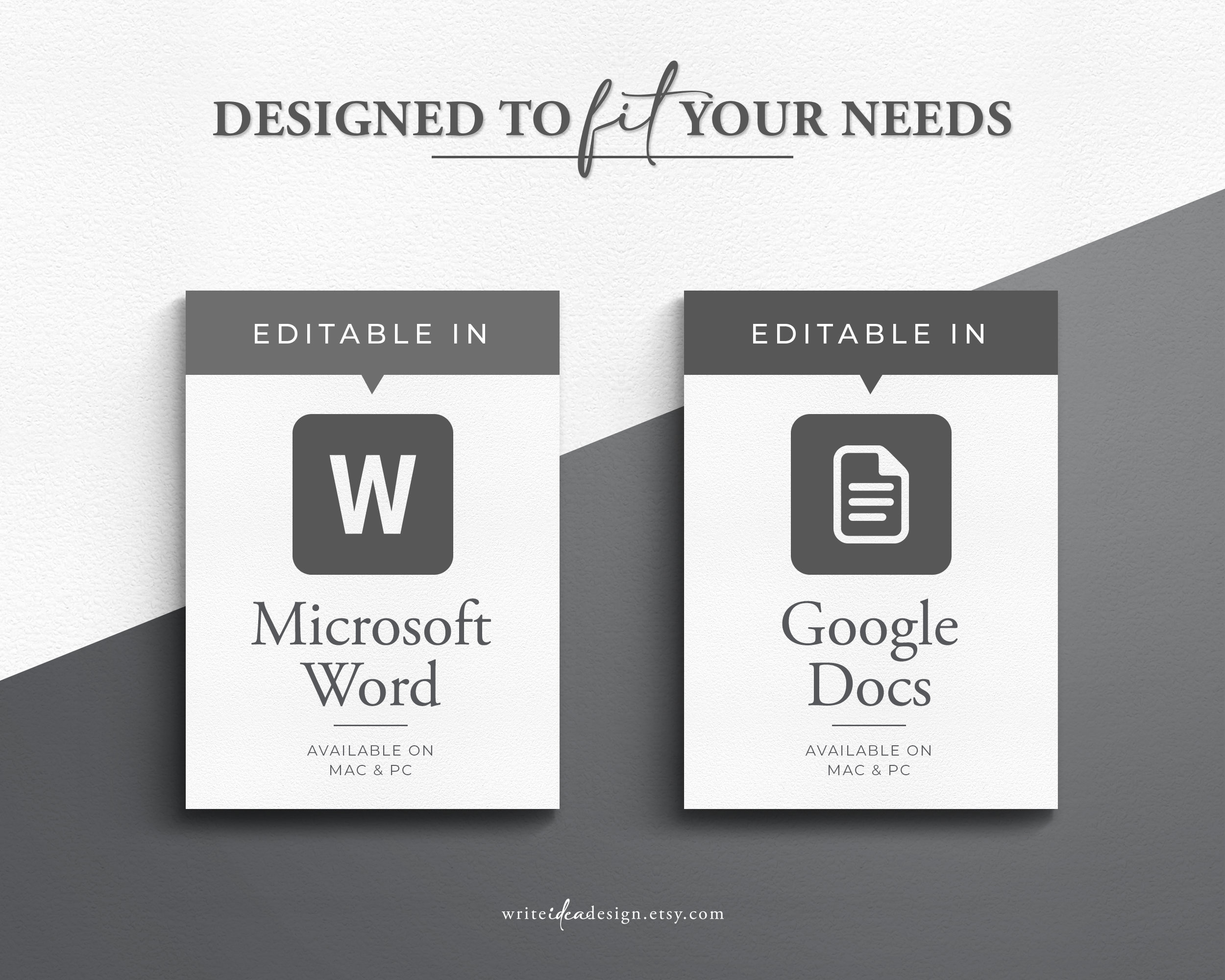 Professional Resignation Letter Template Google Etsy UK