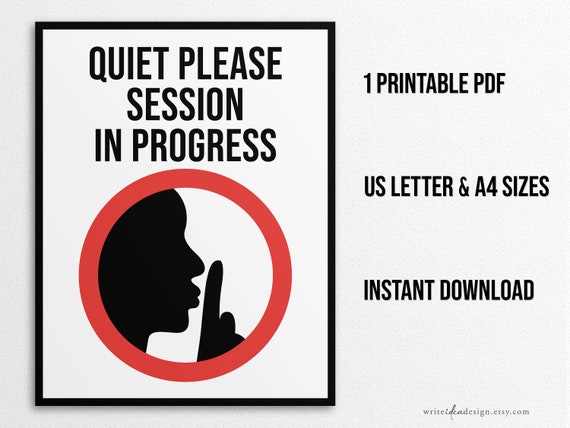 Quiet Please Sign Free Download