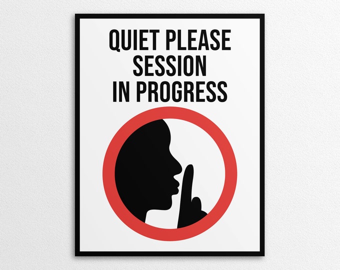 PRINTABLE Quiet Zone SIGN, This Hallway is a Quiet Zone, Speak Quietly ...
