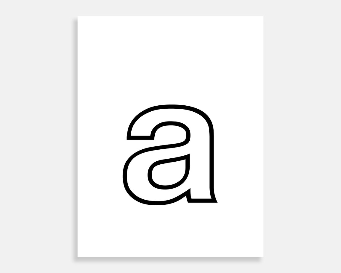 Printable Lowercase Letters. Printable Alphabet. 26 Pages. | Etsy