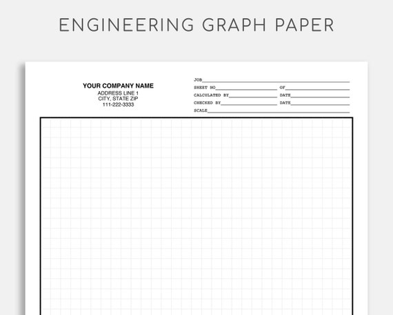 Engineering Graph Paper. Engineering Computation Paper. | Etsy Australia