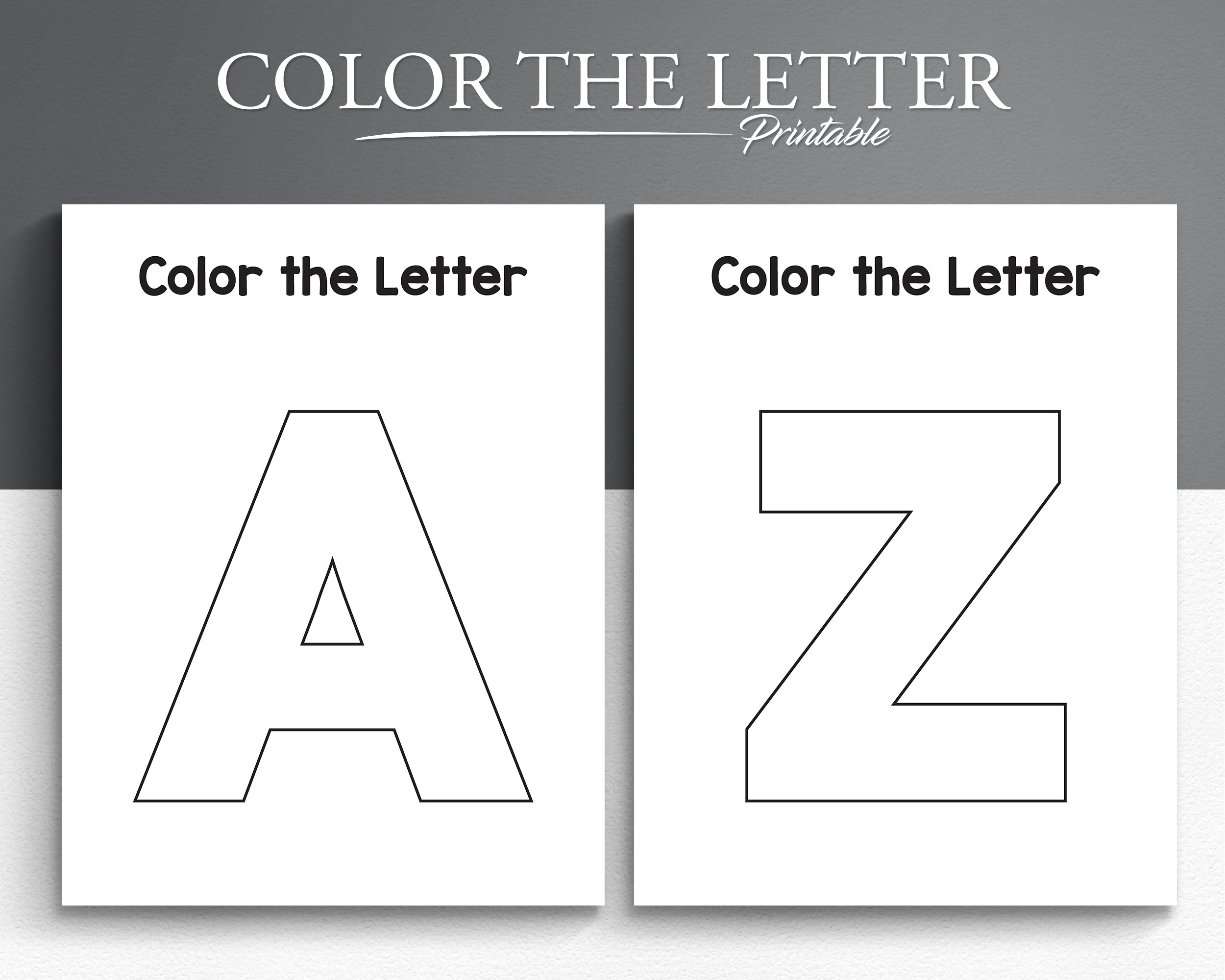 Letter of the Week Printable. Printable Alphabet. Printable - Etsy Canada