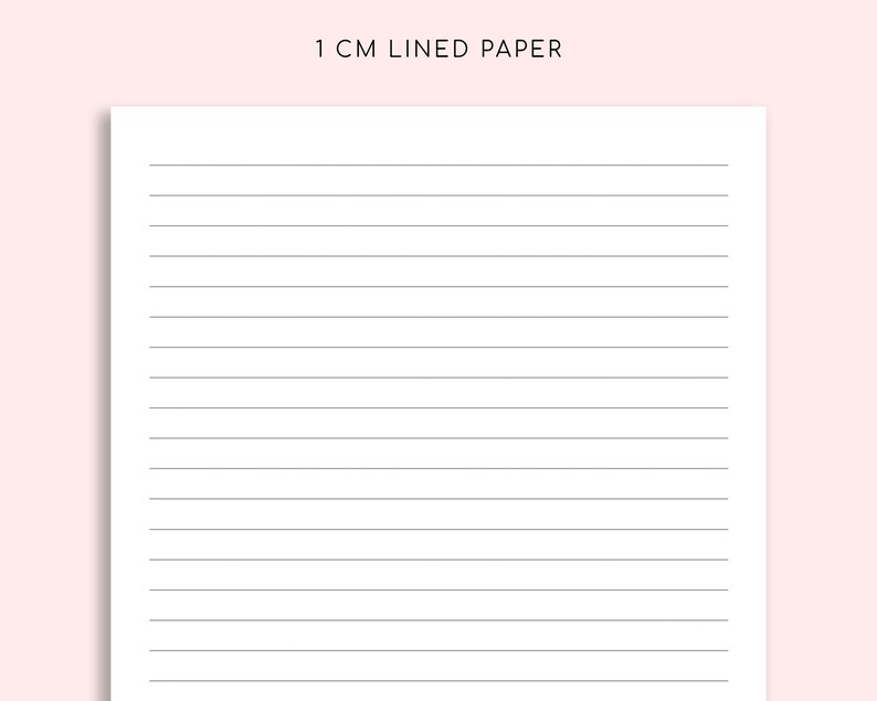 Printable Lined Paper. Wide Ruled Paper. College Ruled Paper. - Etsy ...