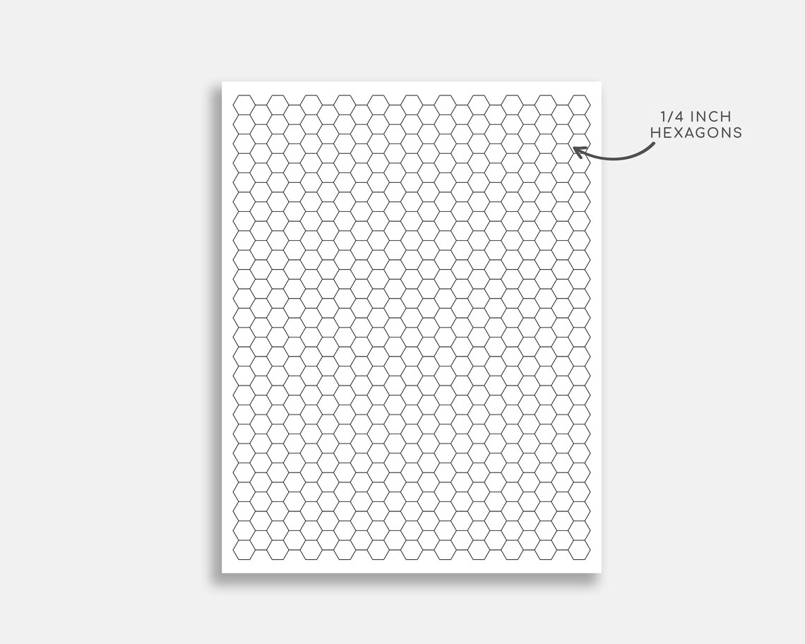 Printable Organic Chemistry Paper. Hexagon Paper. Hexagon Grid - Etsy ...
