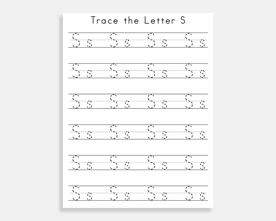 Alphabet Tracing. 26 Printable Trace the Alphabet. Handwriting - Etsy