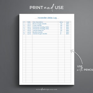 Printable Transaction Log. Transaction Logbook. Transaction Notebook ...