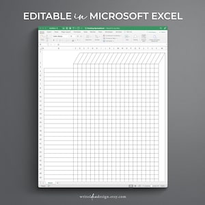 Printable Blank Tracking Spreadsheet. Printable PDF, Excel, Google ...