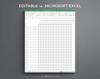 Blank Spreadsheet With Lines