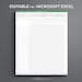 Printable Blank Tracking Spreadsheet. Printable PDF, Excel, Google ...