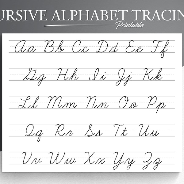 Cursive Alphabet - Etsy