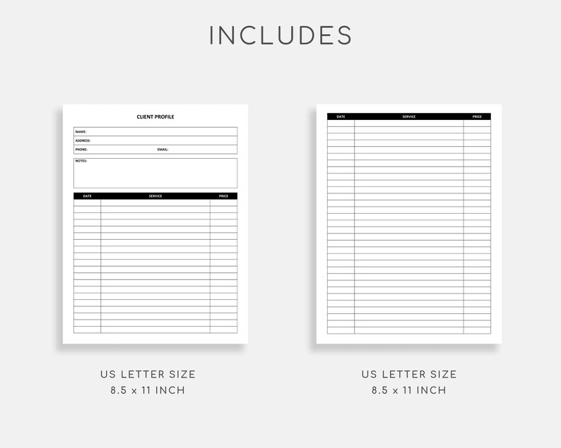 Client Profile. Customer Information Card. Client Profile - Etsy