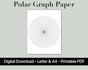 Radial Graph Paper - Etsy
