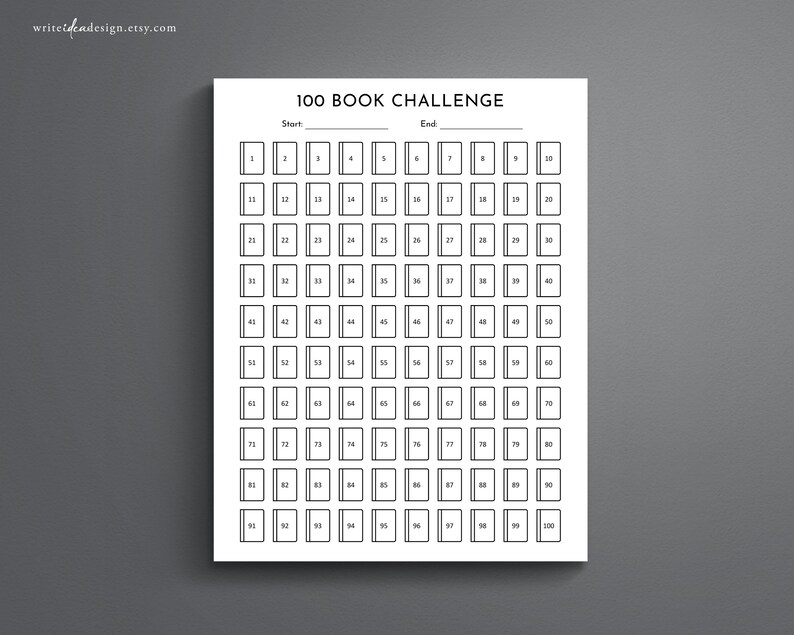 Book Challenge Sheets. 100/50/30. Reading Challenge. Reading Log ...