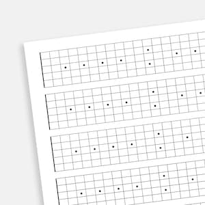 Printable Guitar Neck Diagram. Blank Guitar Fretboard. Blank - Etsy
