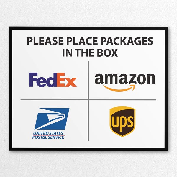 Porch Package Box Sign - Etsy