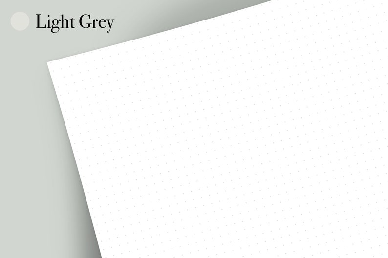 Printable Dot Grid Paper: 6 Colors, US Letter, A4, A5 (PDF) - Etsy