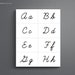 Cursive Alphabet Printable Flash Cards. Learn Cursive. Cursive Letters ...