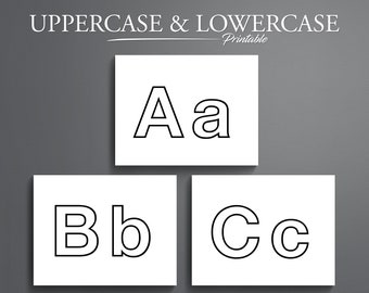 Printable Uppercase Letters. Printable Alphabet. 26 Pages. Letter ...