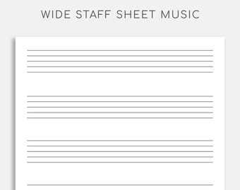 Blank Sheet Music | Etsy