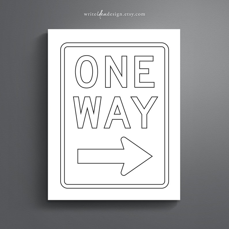 Traffic Sign Coloring Pages: 36 Printable Road Signs (PDF) - Etsy
