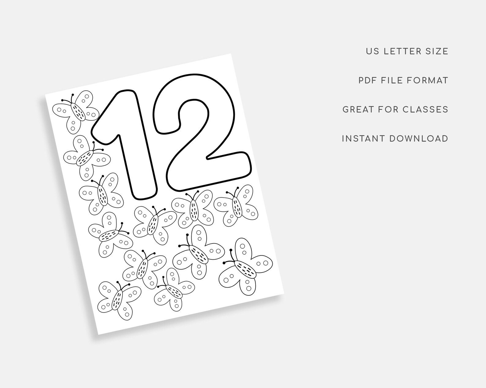 Number Coloring Pages 1-15. Preschool Activity. Toddler - Etsy