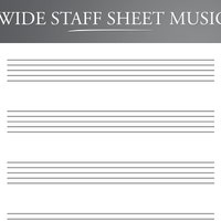 Staff Paper Music Sheet - Etsy