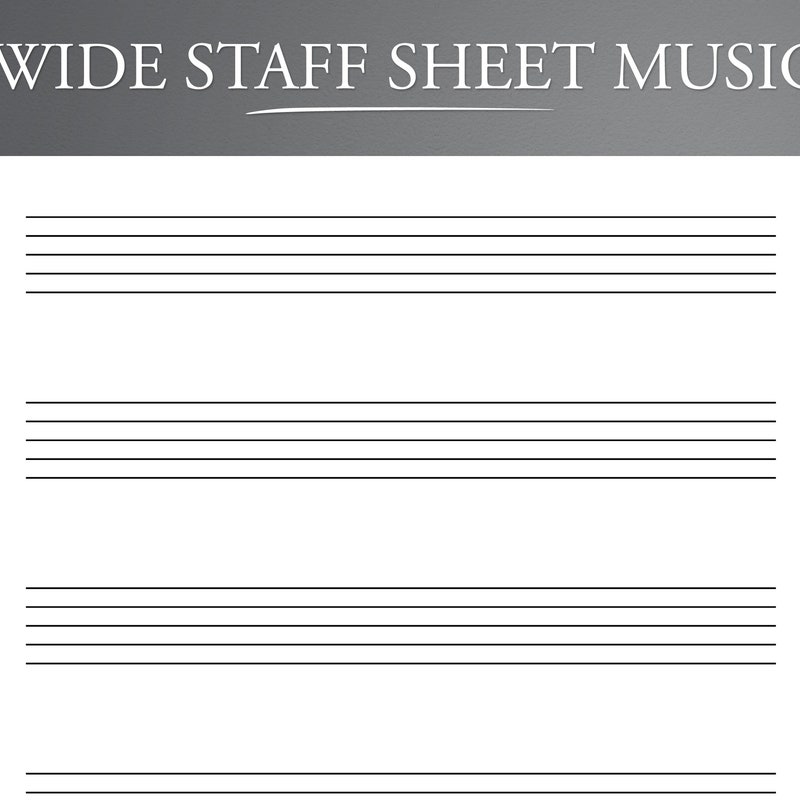 Kids Piano Blank Sheet - Etsy