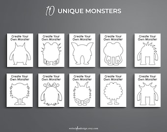 Create Your Own Monster Template