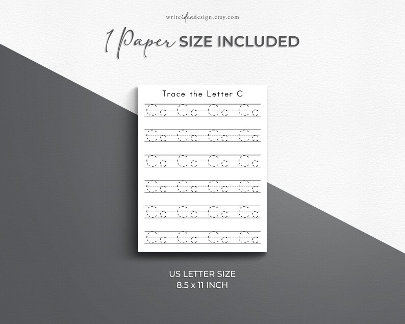 Alphabet Tracing. 26 Printable Trace the Alphabet. Handwriting Practice ...