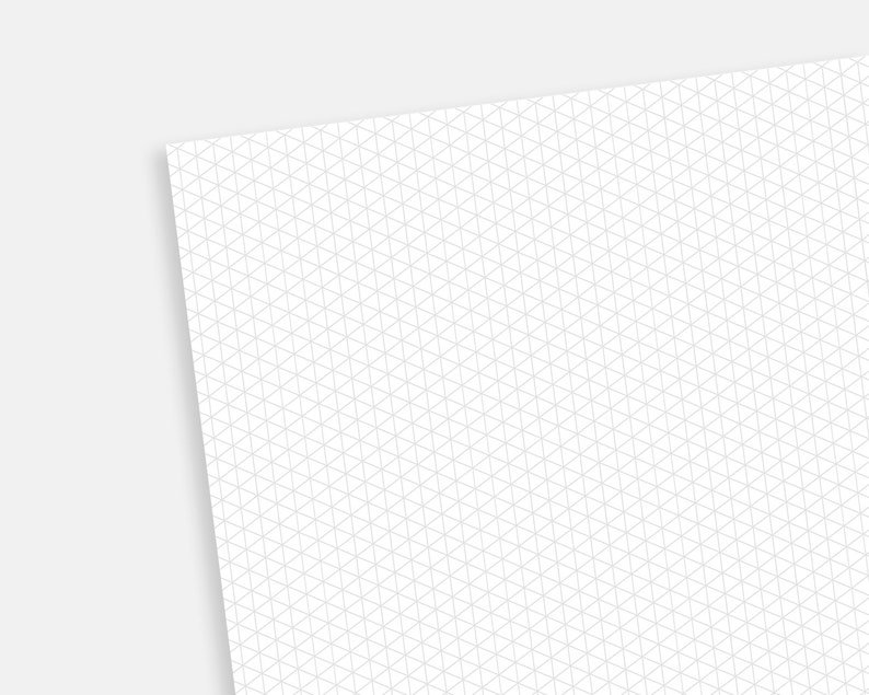 Isometric Graph Paper. Digital Isometric Grid Paper. PDF and | Etsy
