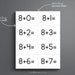 Printable Addition Flash Cards: Math Practice, Numbers 0-12 (PDF) - Etsy