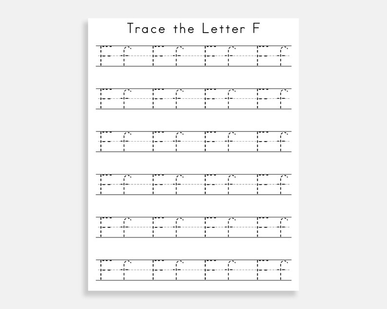 Alphabet Tracing. 26 Printable Trace the Alphabet. Handwriting - Etsy