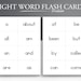 100 Sight Words Printable Flash Card. Kindergarten Sight - Etsy