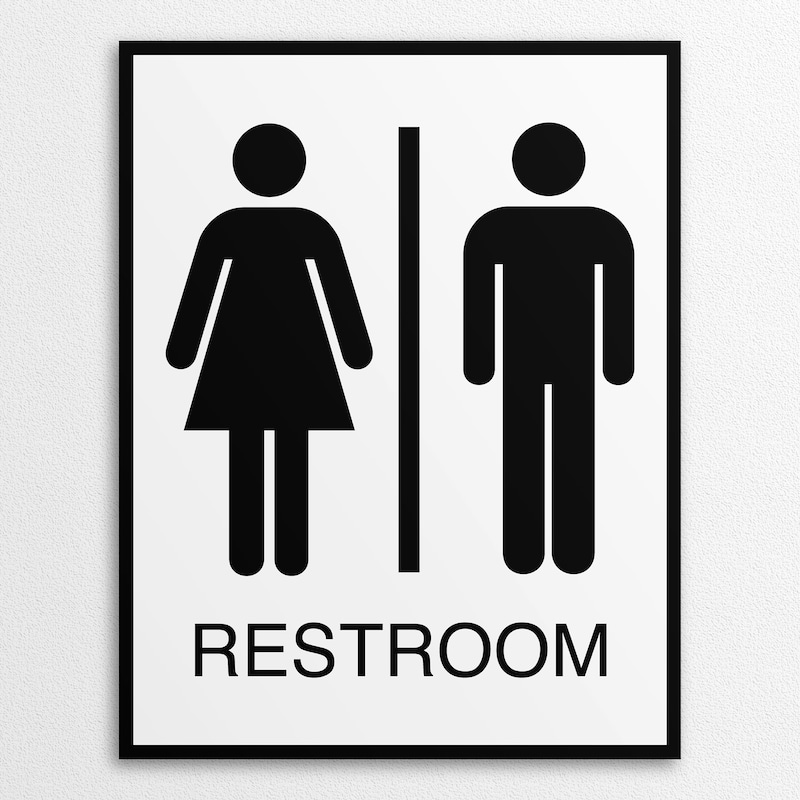 Unisex Bathroom Signs - Etsy
