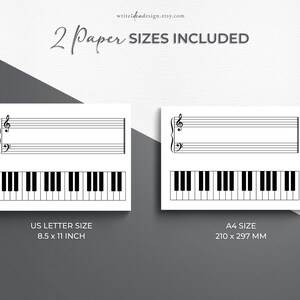 Piano and Music Staff Worksheet for US Letter/a4. Piano Worksheet. Read ...