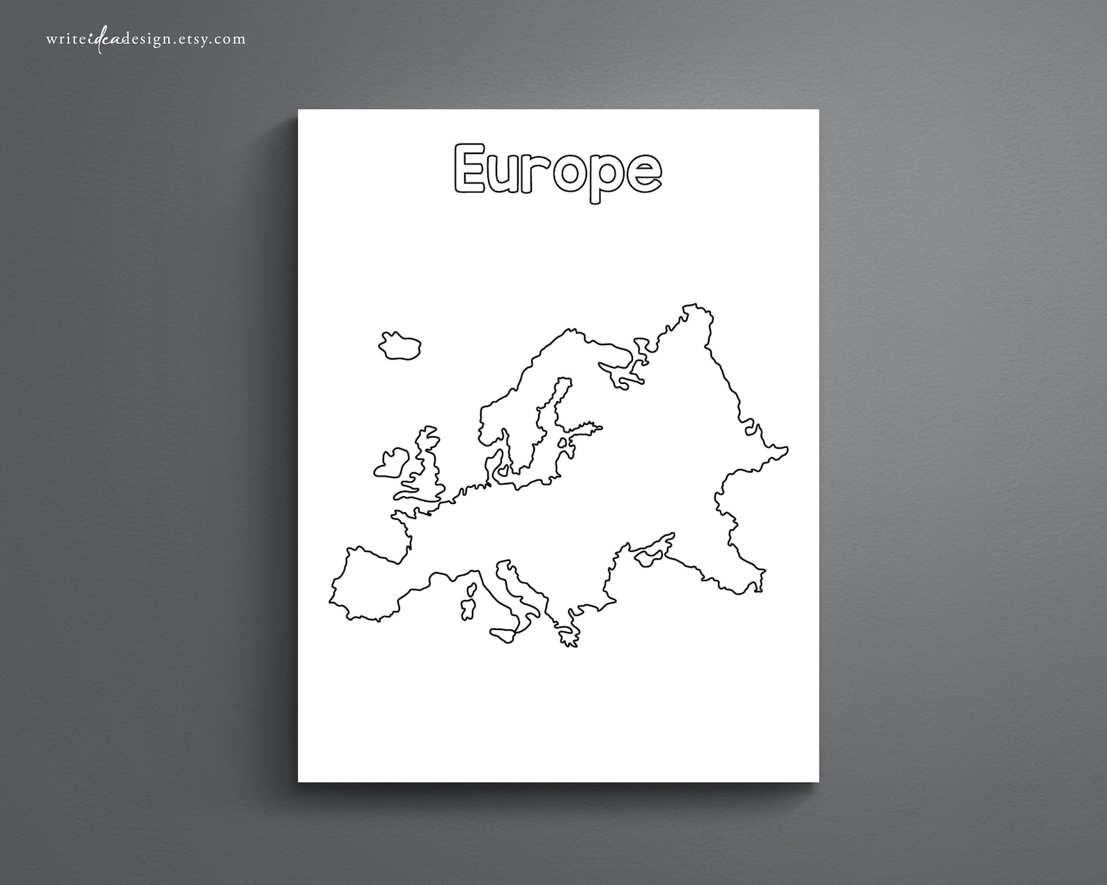 Continents Coloring Pages for Kids: Geography Color Page (PDF) - Etsy