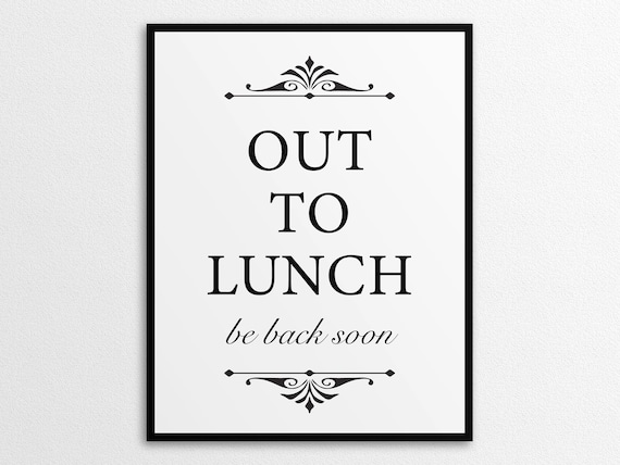 Printable Lunch Break