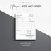 Printable Service Order Form: Business Template (8.5x11 Inch PDF) - Etsy