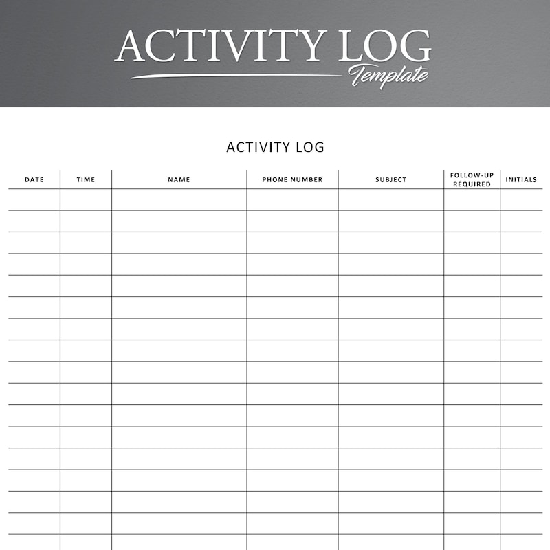 Activity Log - Etsy