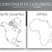 Continents Coloring Pages for Kids: Geography Color Page (PDF) - Etsy