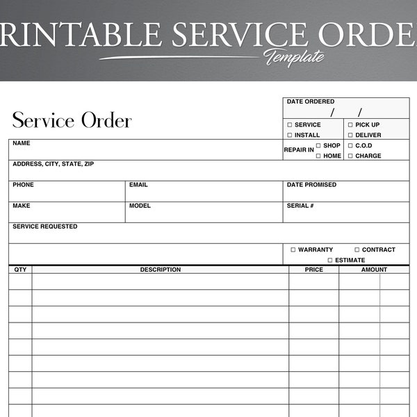 Order of Service - Etsy