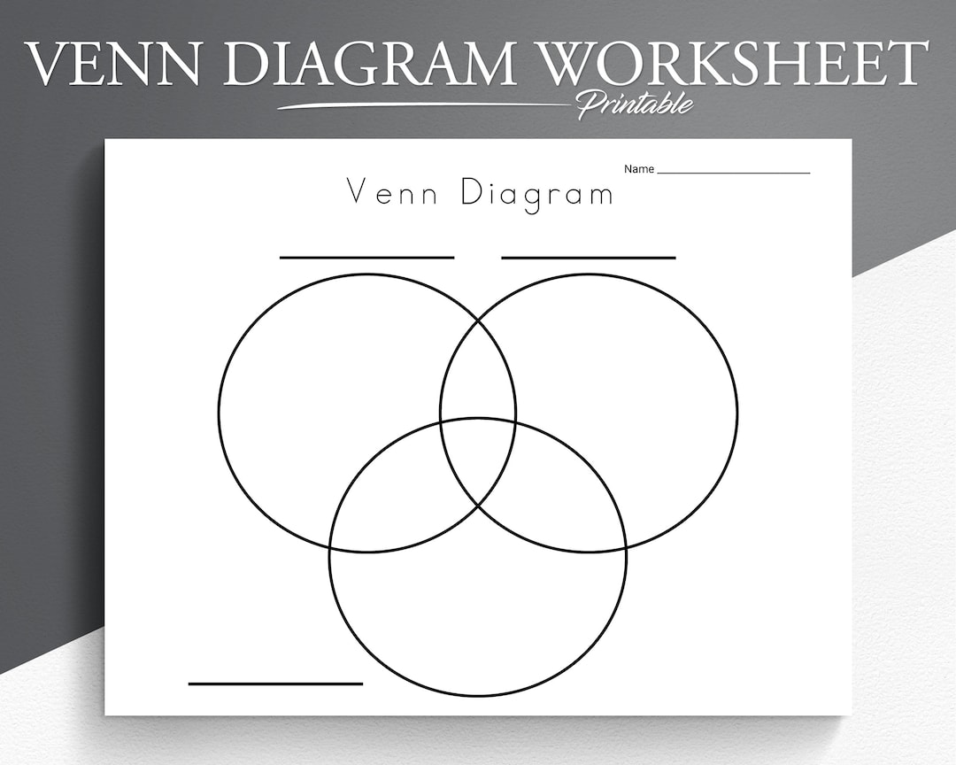 Venn Diagram Worksheets. Compare and Contrast Worksheet. 3rd Grade ...